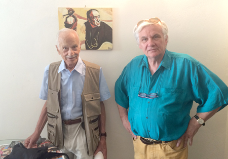 Giorgio Capitani e Pino Galeotti alla mostra delle opere dell'artista ...